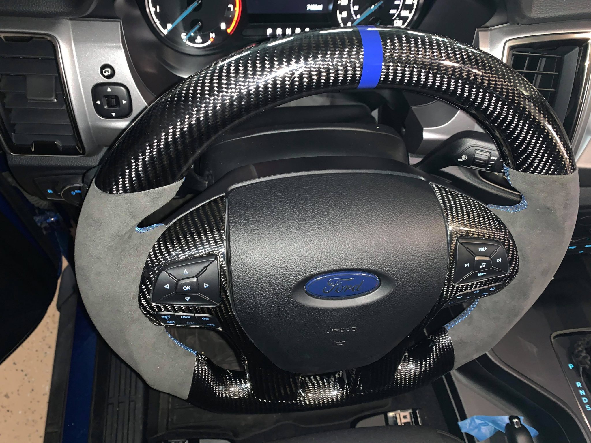 2019+ Ford Ranger OEM Custom Carbon Fiber Steering Wheel – SoCal Garage ...