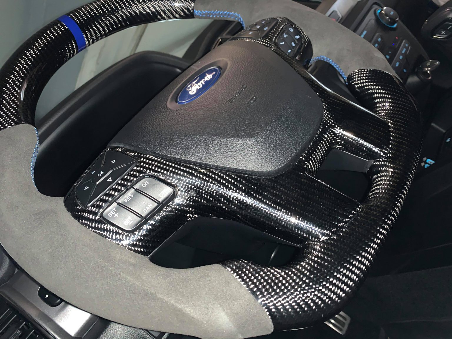 2019+ Ford Ranger OEM Custom Carbon Fiber Steering Wheel – SoCal Garage ...